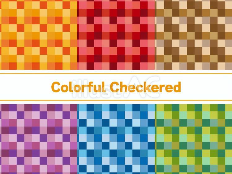 Free Vectors | colorful checkered pattern swatch material