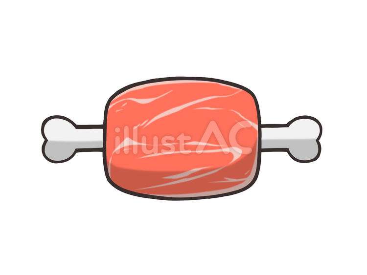 骨付き生肉【1】イラスト - No: 24174994｜無料イラスト・フリー素材なら「イラストAC」