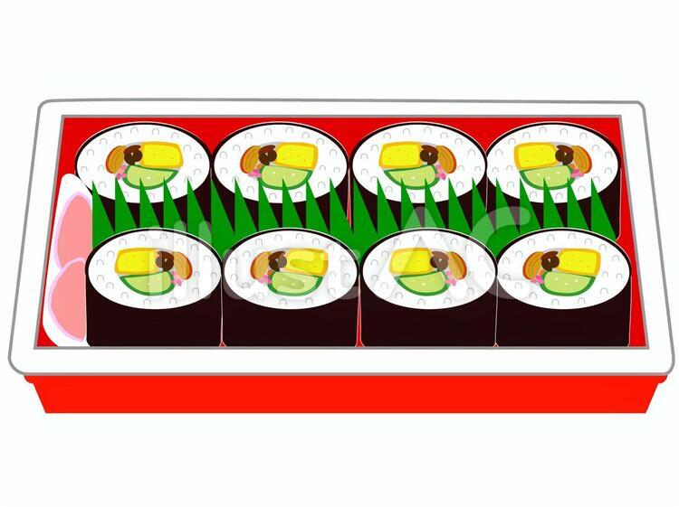 巻き寿司 パックイラスト - No: 1789103／無料イラスト/フリー素材なら「イラストAC」