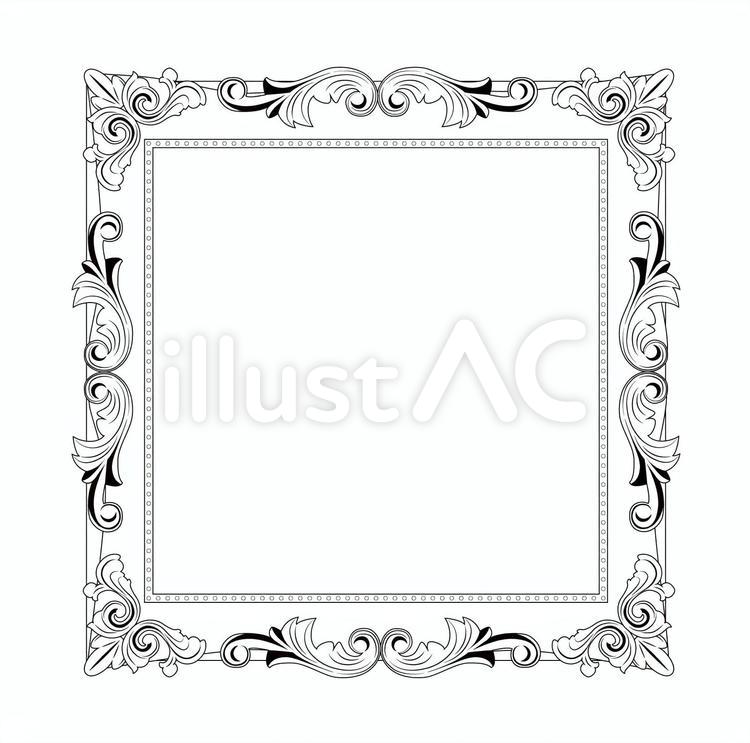 額縁イラストフレームイラスト - No: 2622649｜無料イラスト・フリー素材なら「イラストAC」