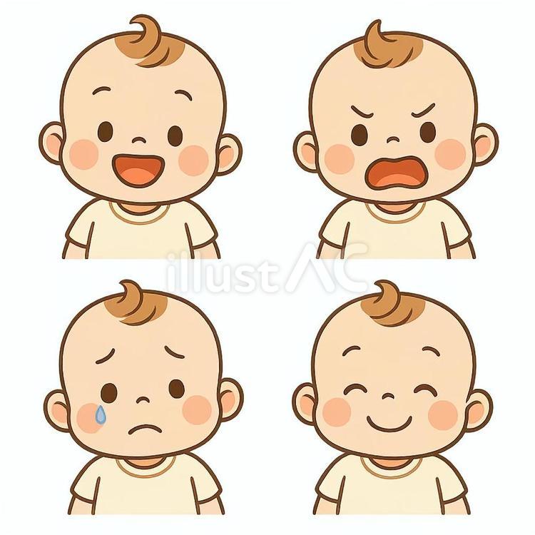 Free Vectors | Baby facial expressions
