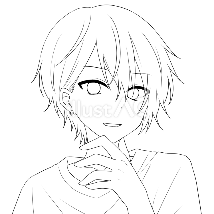 Free Vectors | Line drawing/boy