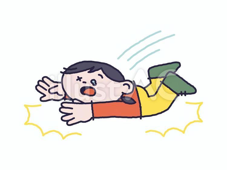 転ぶ女性イラスト - No: 22901391／無料イラスト/フリー素材なら「イラストAC」