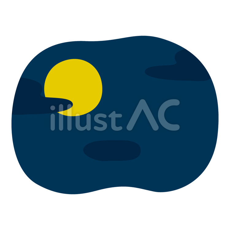 Free Vectors | simple illustration of full moon night sky background