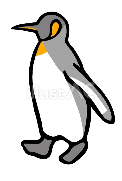 Free Vectors | Walking King Penguin Side View