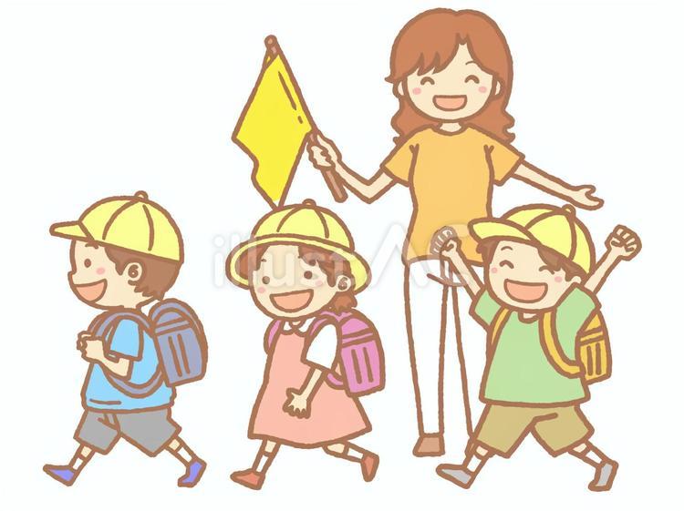 登校イラスト - No: 24174266／無料イラスト/フリー素材なら「イラストAC」
