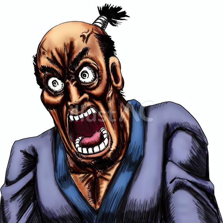 勇猛な武士の上半身、または薩摩武士イラスト - No: 23611608／無料イラスト/フリー素材なら「イラストAC」