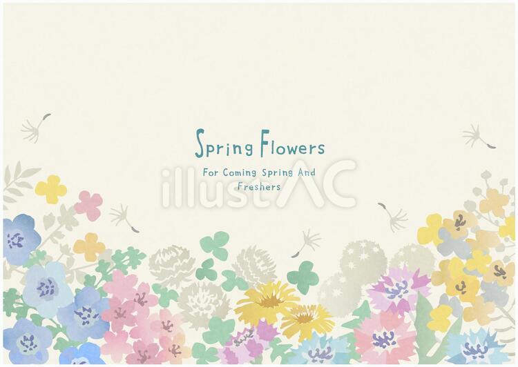 Free Vectors | Spring flowers frame 009