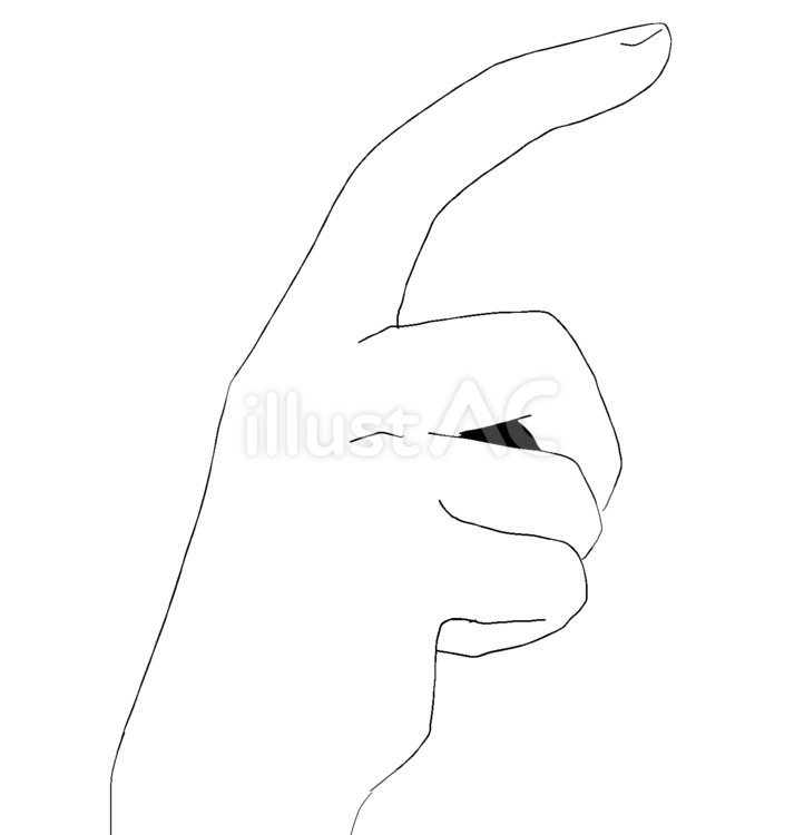Free Vectors | Pointing finger line drawing
