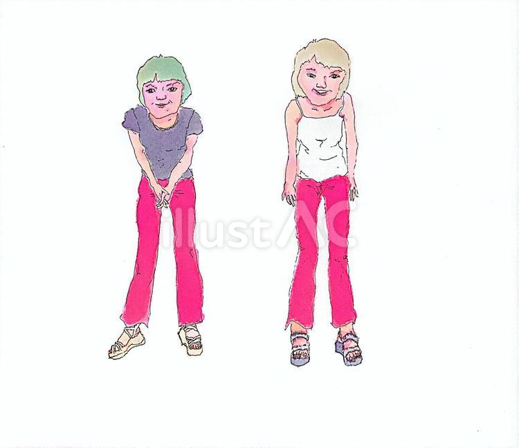 夏女イラスト - No: 23876283｜無料イラスト・フリー素材なら「イラストAC」